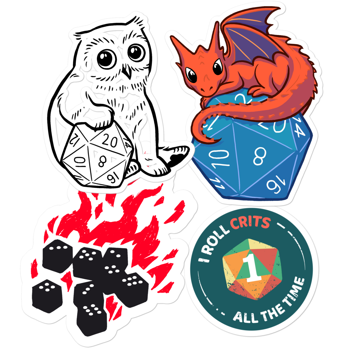 Unique Stickers by 2-Minute Tabletop | D&D Players | Fantasy RPG – 2 ...