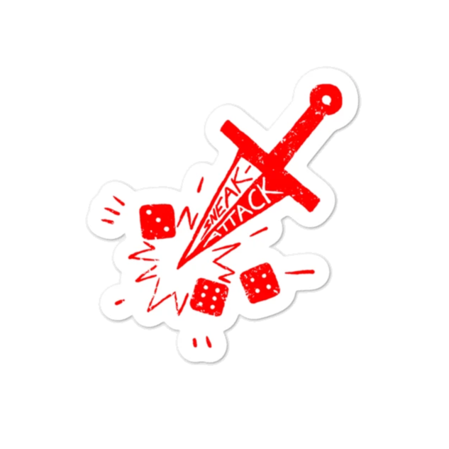 Sneak Attack Sticker – 2-Minute Tabletop Merchandise