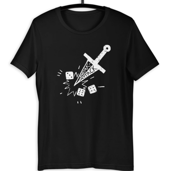 Sneak Attack Premium T-Shirt (Black or Red) – 2-Minute Tabletop Merchandise